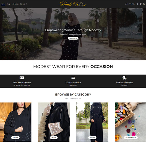 Black Rose Abayas | StudioBotics